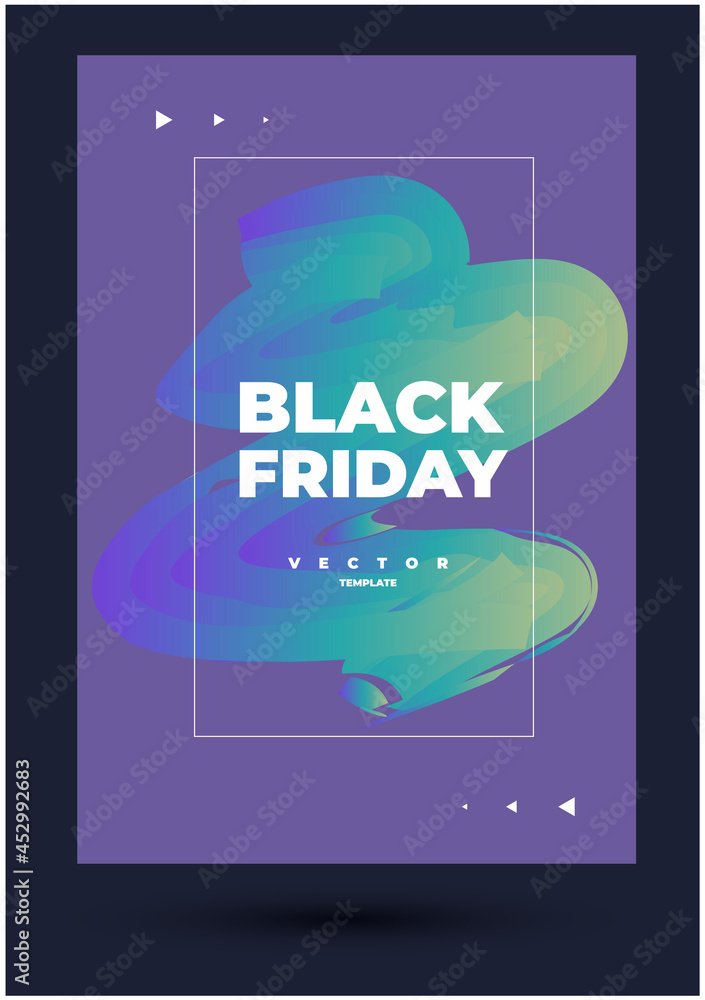 modern vector design for poster with watercolor green line on the ...