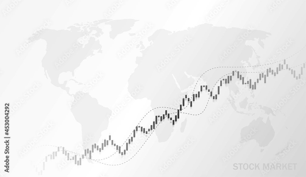 Stock market investment chart stock trading bullish point bear market ...