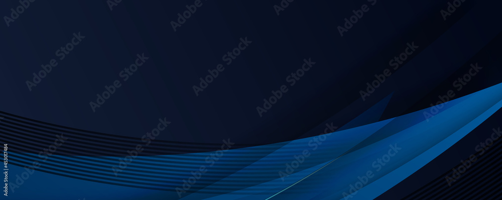 Dark navy and soft blue banner background Stock Vector | Adobe Stock