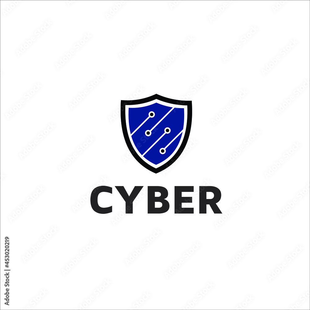 Cyber logos security eagle falcon shield circle american flag ...