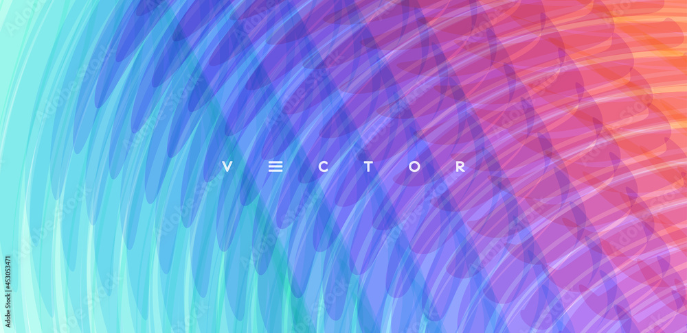 Abstract wavy background with dynamic effect. Modern screen design for ...
