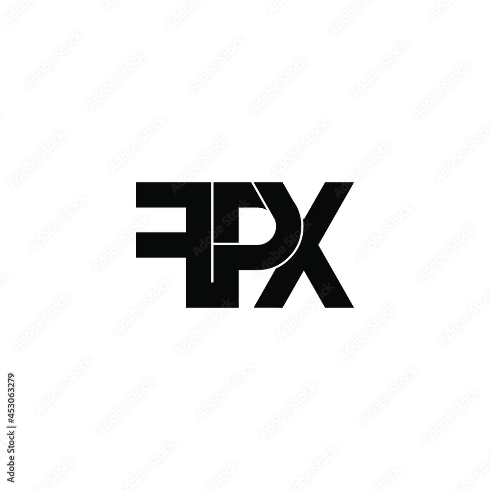 fpx initial letter monogram logo design Stock Vector | Adobe Stock