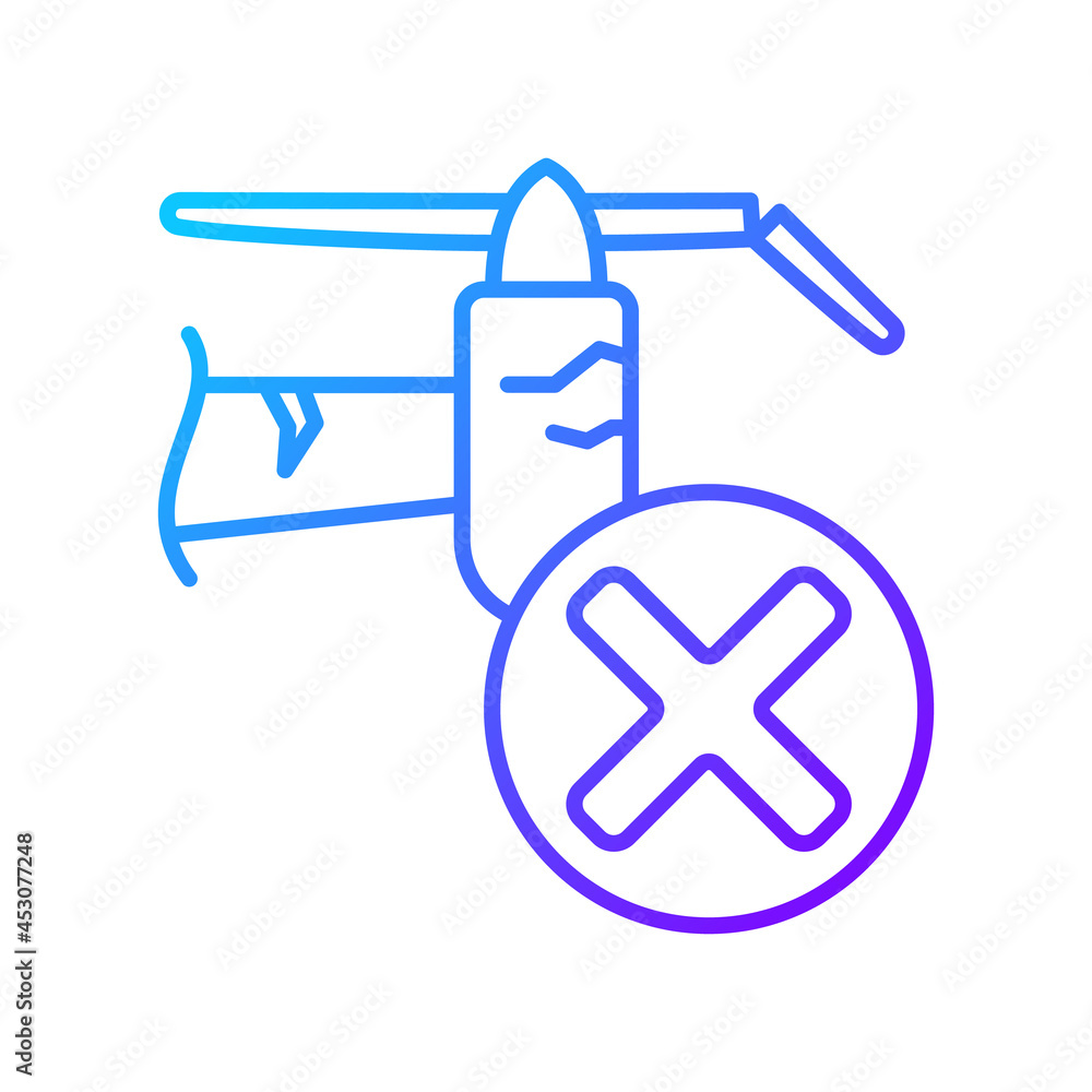 Dont use with cracked details gradient linear vector manual label icon ...