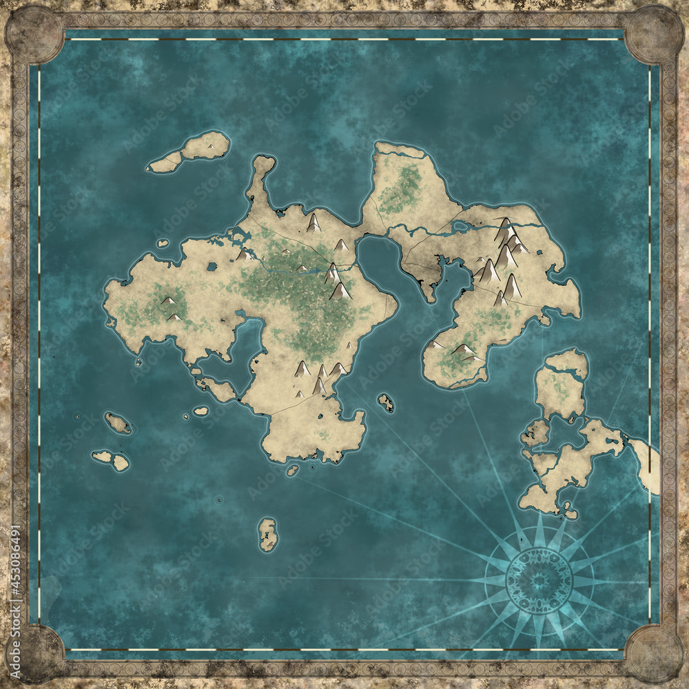 Fantasy Archipelago Map