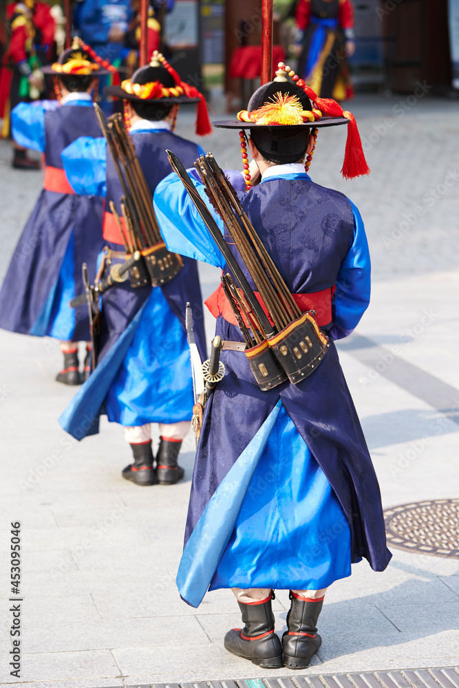 People In Korean Traditional Warrior Costumes Stock Photo, 42% OFF