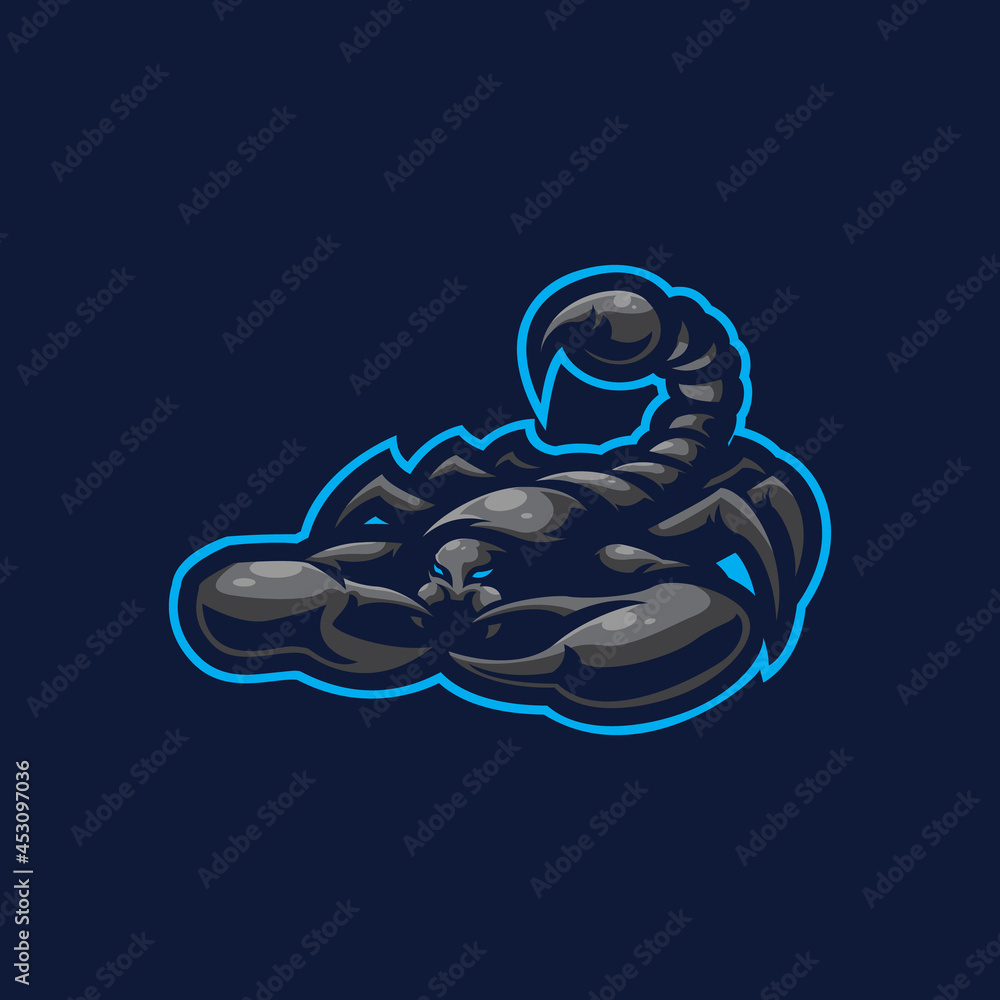 Scorpion mascot logo design vector with modern illustration concept ...