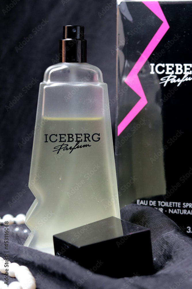 Iceberg Perfume against a black background on 26. August in Berlin ...