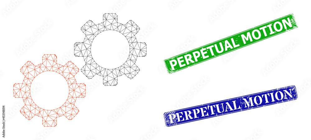 Triangular gear mechanics image, and Perpetual Motion blue and green ...