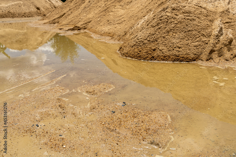 Coarse Sand pile and Find Granular Sand pile and fill Sand pile. Stock ...