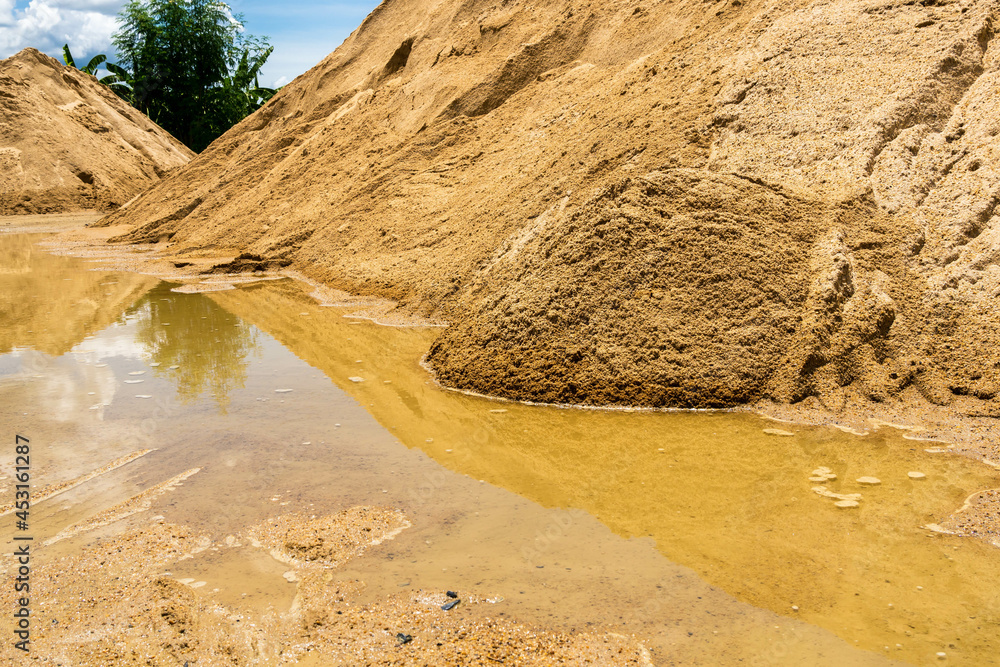 Coarse Sand pile and Find Granular Sand pile and fill Sand pile. Stock ...