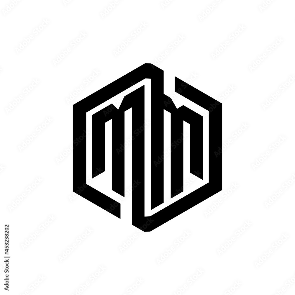 MM letter logo design with white background in illustrator, vector logo ...