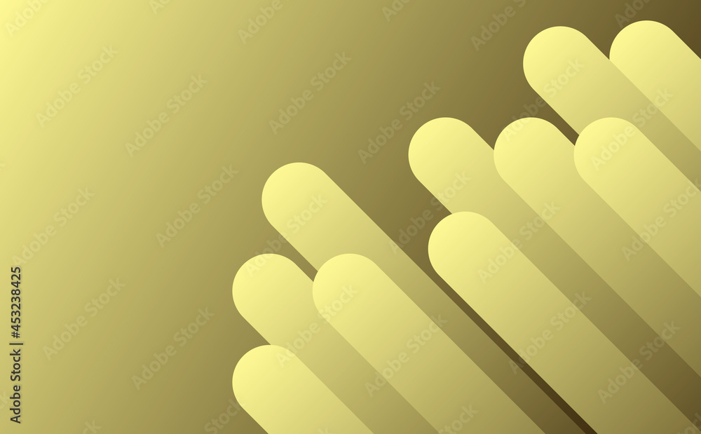 Abstract golden gradient background, golden curve line shape ...