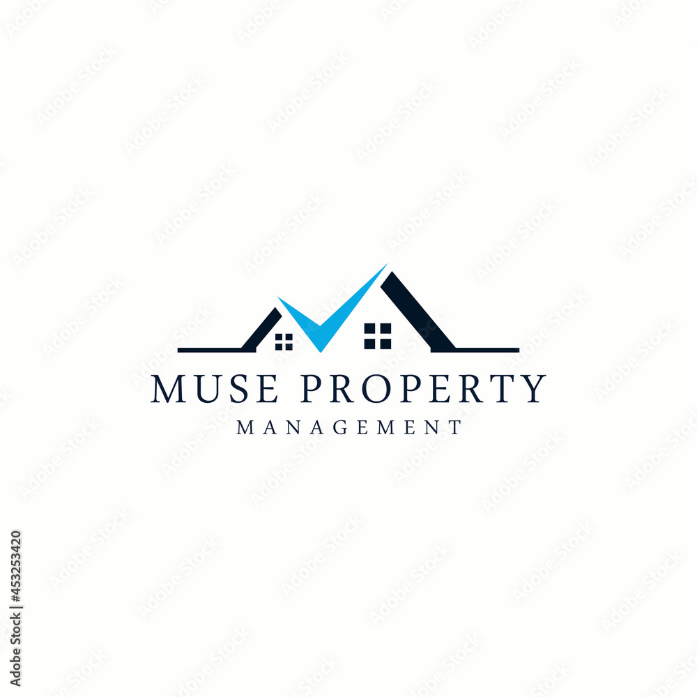 property management logo design Stock Vector | Adobe Stock