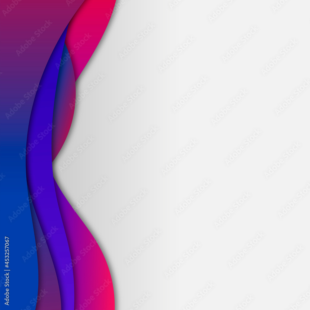 Neon gradient curve frame template Stock Vector | Adobe Stock