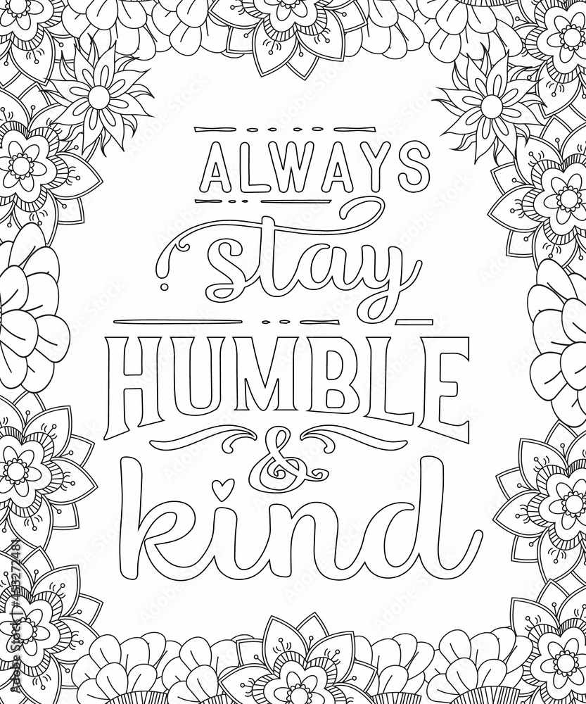 Motivational Quotes Coloring pages. Coloring page for adults and kids ...