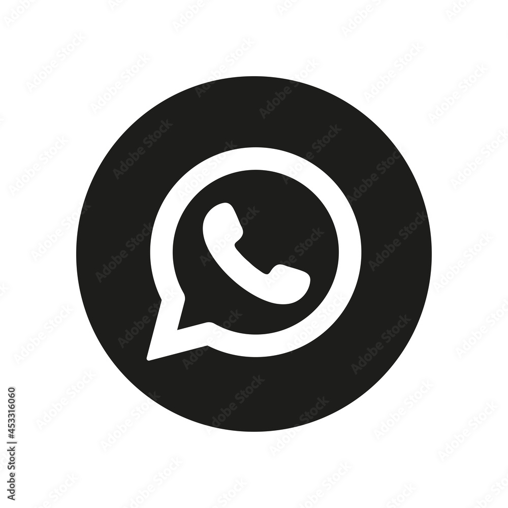 Whatsapp logo, social media vector , editorial logo. Stock Vector ...