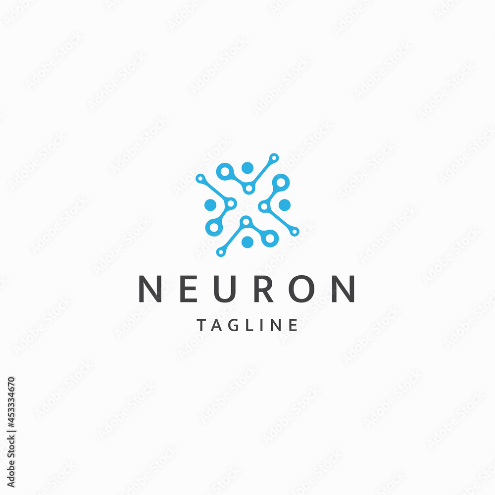 Neuro logo icon design template flat vector Stock Vector | Adobe Stock Neuro logo icon design template flat vector Stock Vector | Adobe Stock