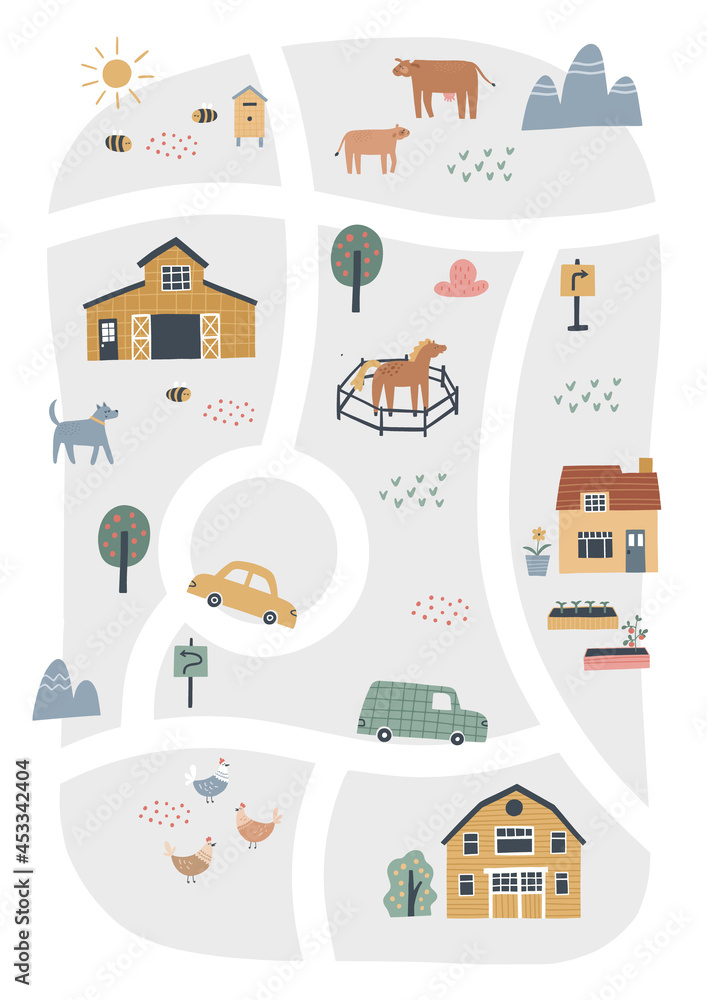 Domesticated Animals Map