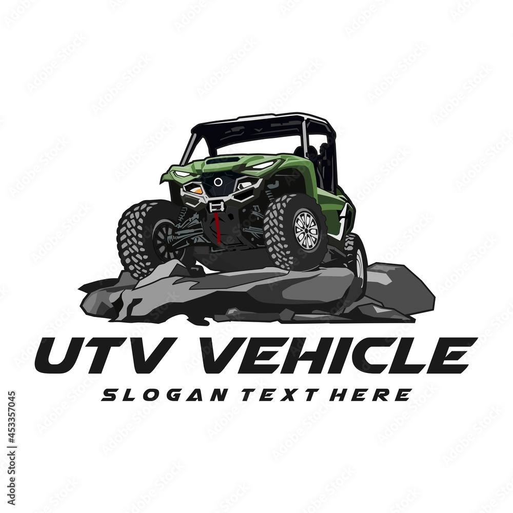 utv logo design icon vector Stock Vector | Adobe Stock