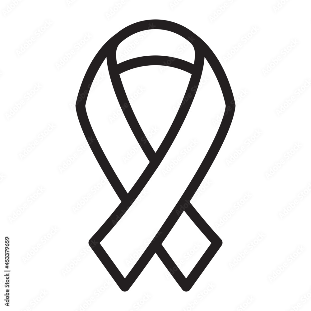 ribbon outline icon Stock Vector | Adobe Stock