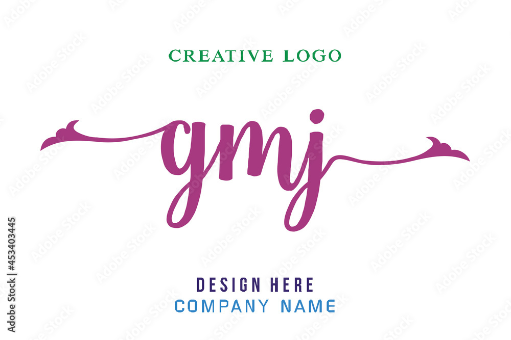 GMJ lettering logo is simple, easy to understand and authoritative ...