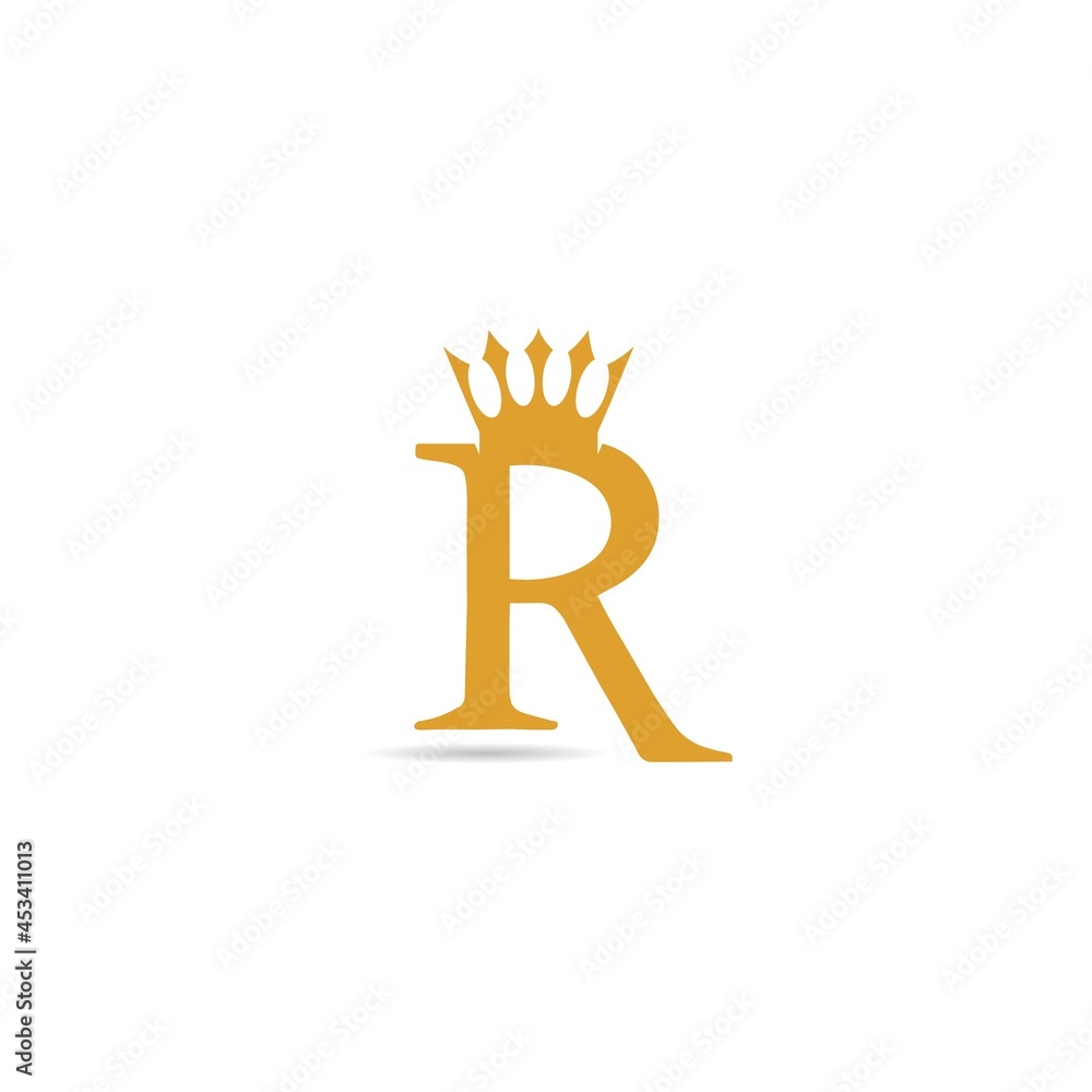 letter R royal logo vector icon illustratin Stock Vector | Adobe Stock