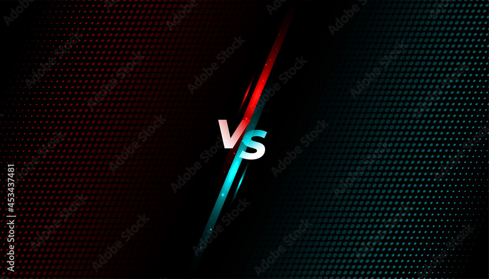versus vs fight battle screen banner Stock Vector | Adobe Stock