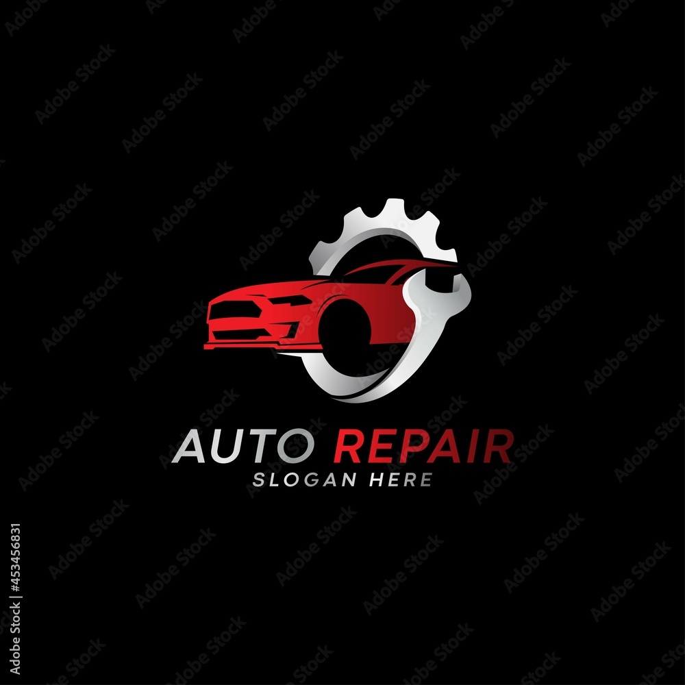 Auto repair car service logo Stock Vector | Adobe Stock