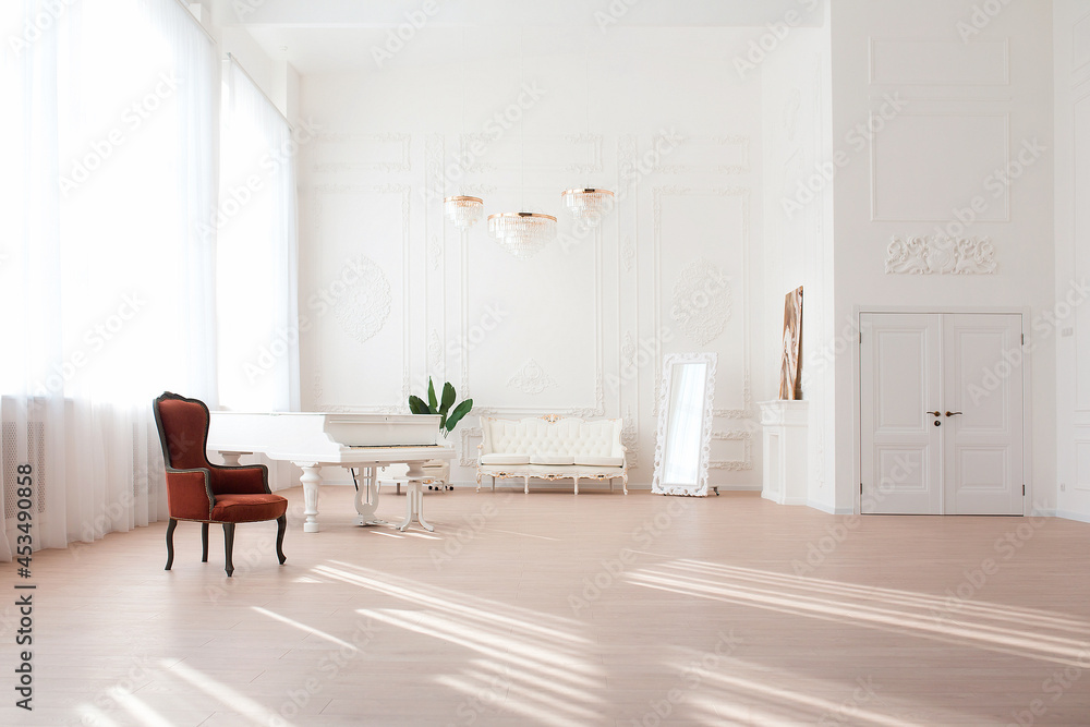 Rich luxury interior of a classic style room with vintage furniture ...