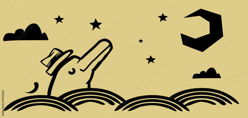 A lenda do boto. Folclore basileiro Stock Vector | Adobe Stock