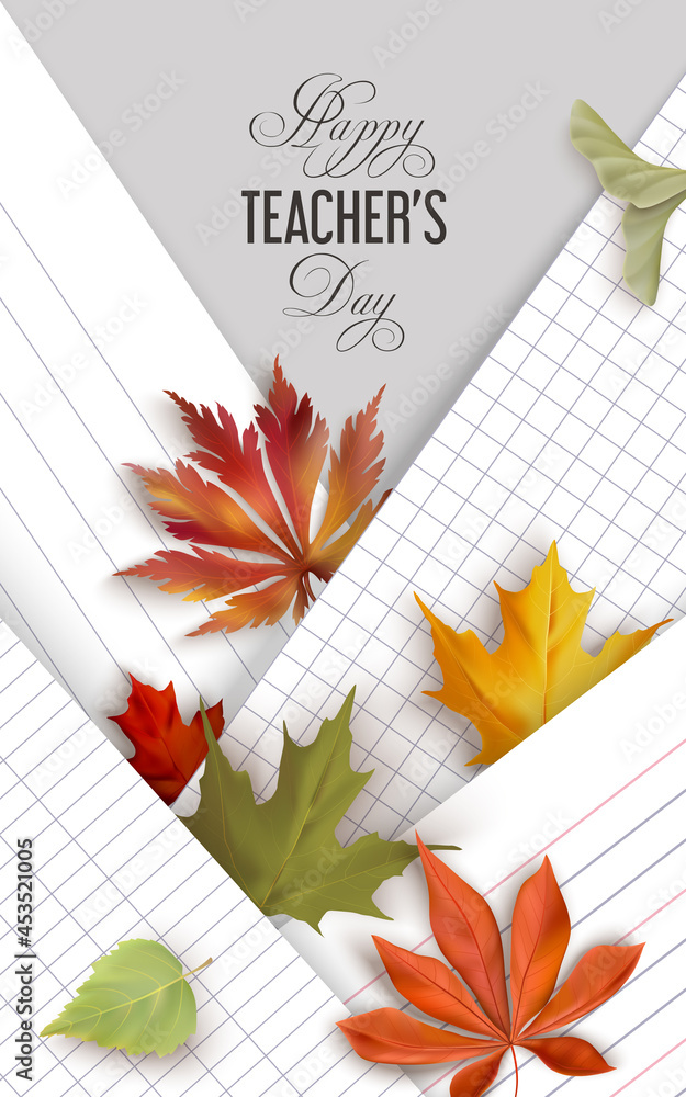 Happy Teachers day background Stock Vector | Adobe Stock