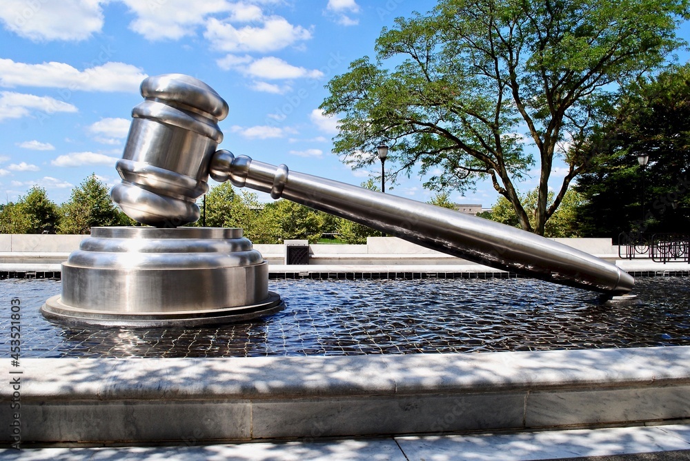 Columbus, Ohio, USA: World's Largest Gavel. Large steel public ...