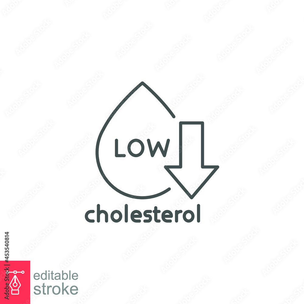 Low cholesterol icon. Symptoms of Metabolic Syndrome. Low HDL ...