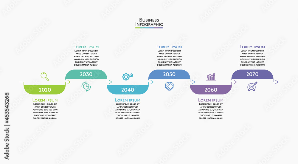 Business data visualization. timeline infographic icons designed for ...