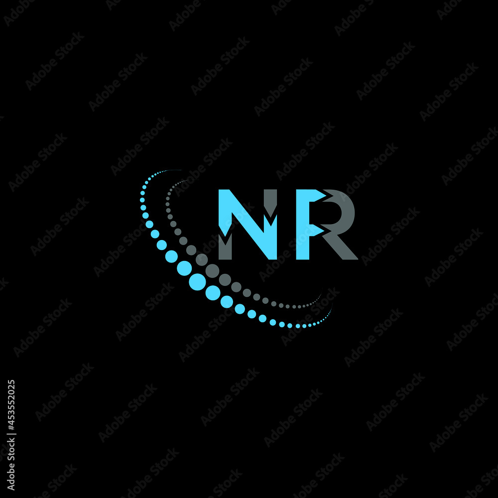 NU letter logo abstract design. NU unique design, NU letter logo design ...