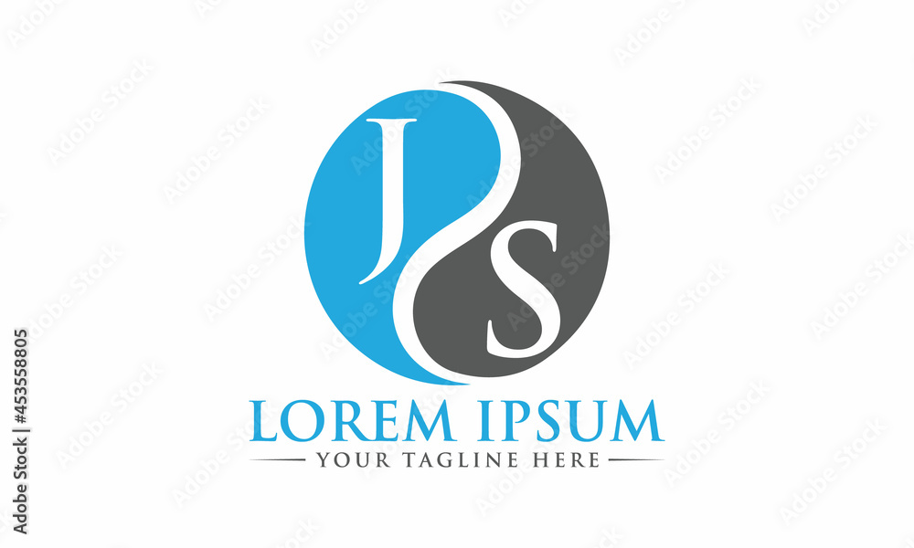 The Best Design js logo unique modern minimalist simple creative ...