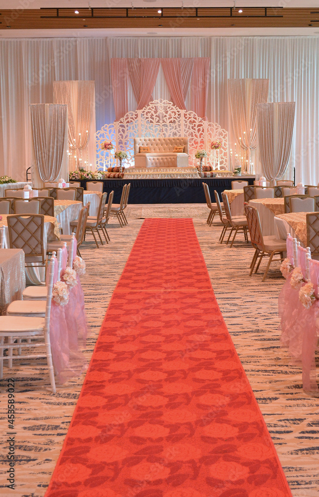 luxury wedding rom banquet sit down muslim buffet party catering with ...