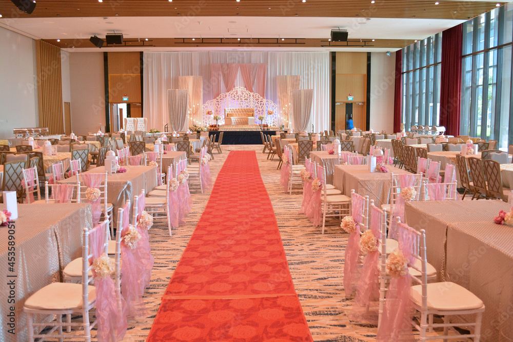 luxury wedding rom banquet sit down muslim buffet party catering with ...