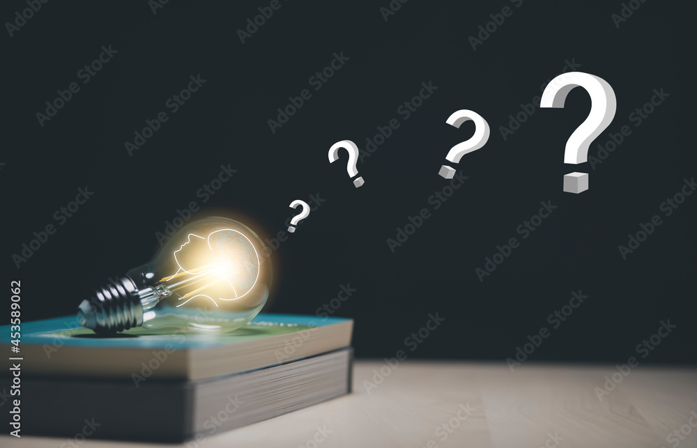 Ask question online concept, interface question marks sign web ...