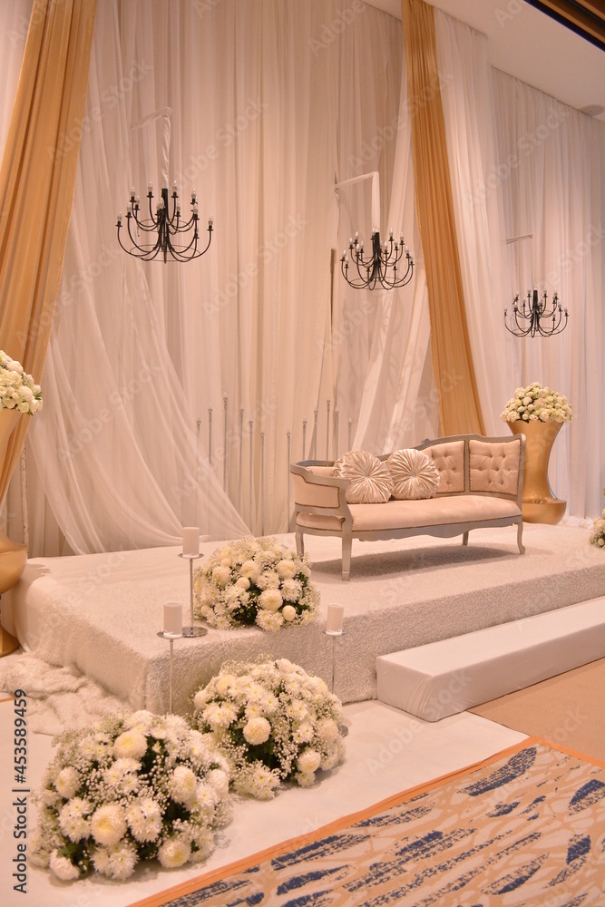 luxury wedding rom banquet sit down muslim buffet party catering with ...