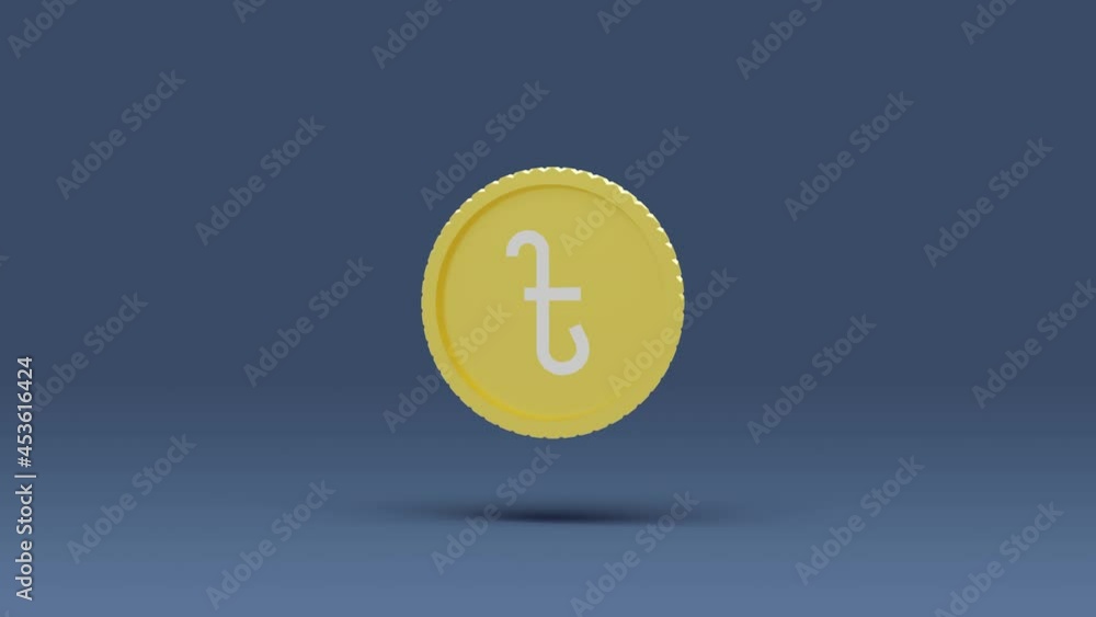 Currency icon animation 3d rendering. 3d animated Bangladeshi Taka ...