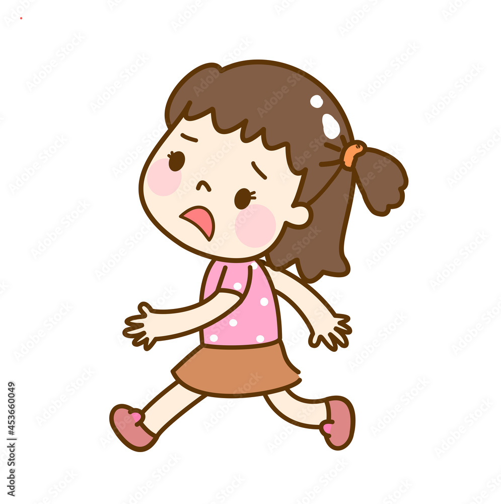 Cartoon kid running Stock Vector | Adobe Stock