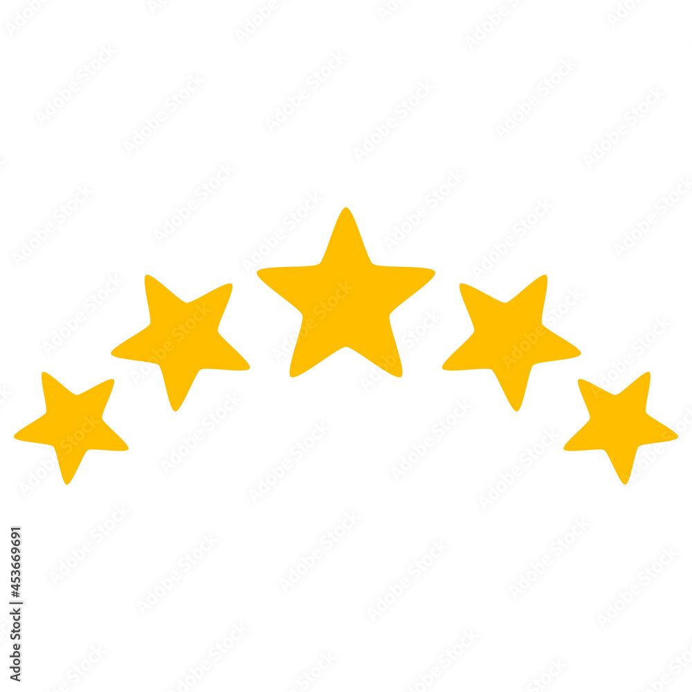 Star rating vector illustration. Flat illustration iconic design of ...