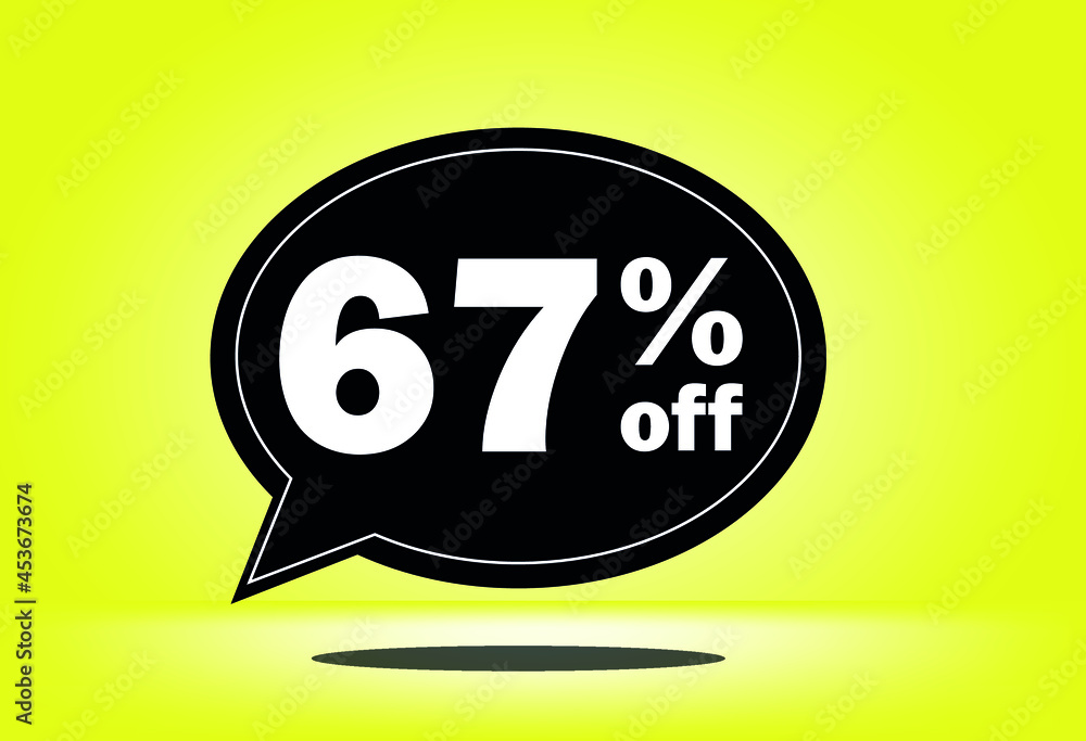 67% off - black and yellow floating balloon - with yellow background ...