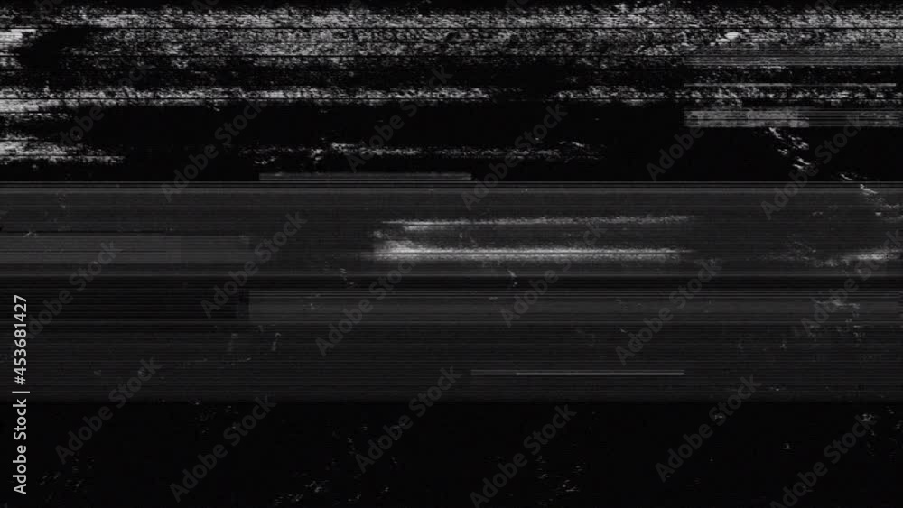 Vidéo Stock Glitch Static TV noise Effect. TV screen noise transition ...