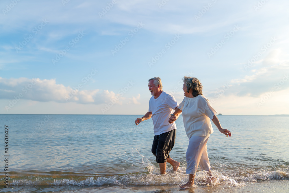 Healthy Family On Beach