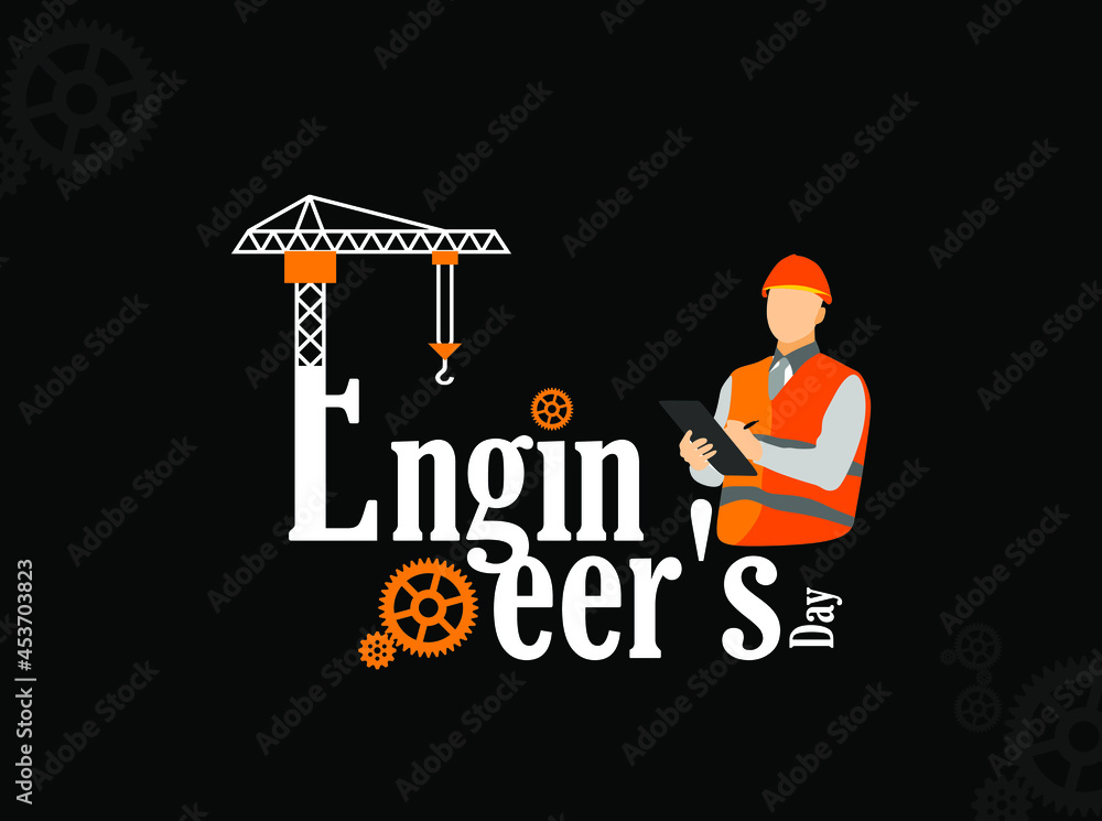 Engineer's Day. Engineers day banner and poster design for social media ...