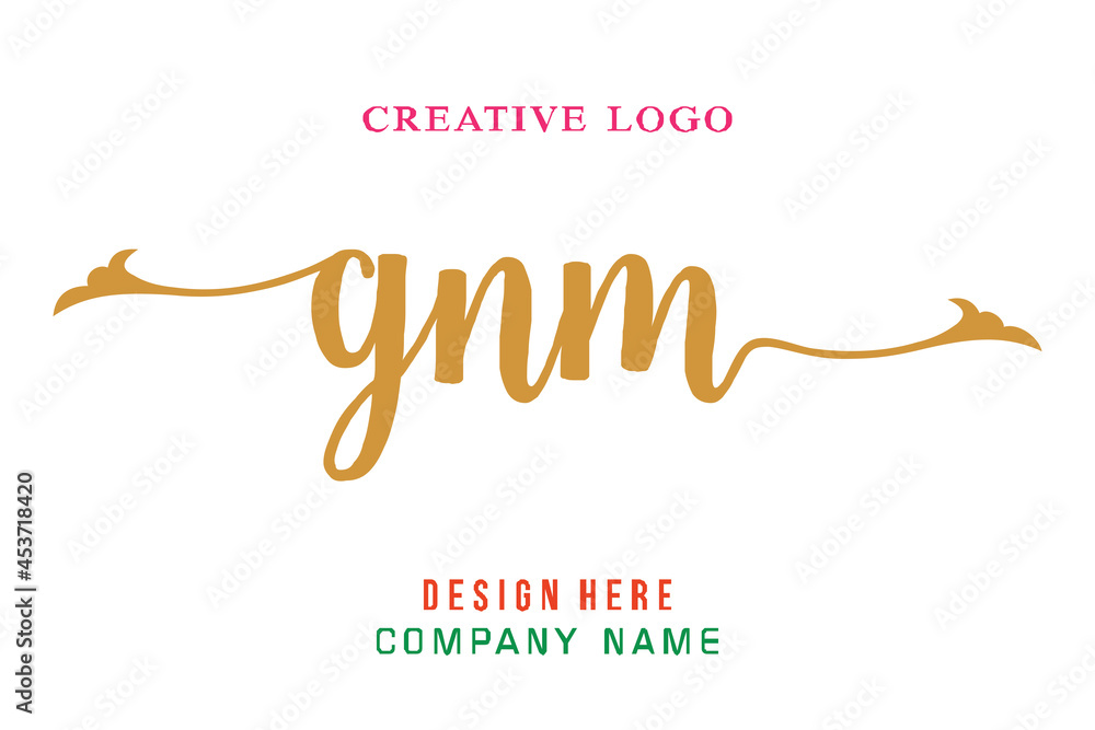 GNM lettering logo is simple, easy to understand and authoritative ...