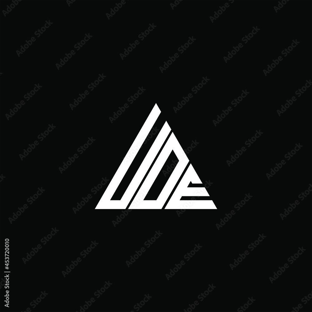 UOE letter logo creative design. UOE unique design, UDE letter logo ...