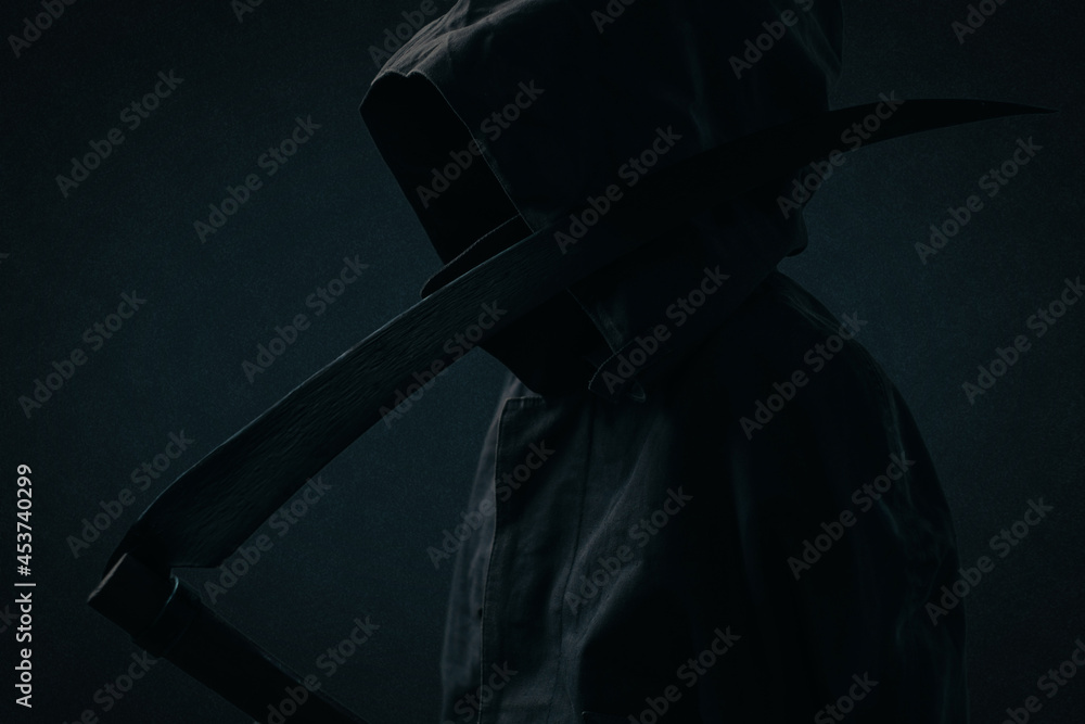Man in a Death costume, a fictional mythical image for the day of ...